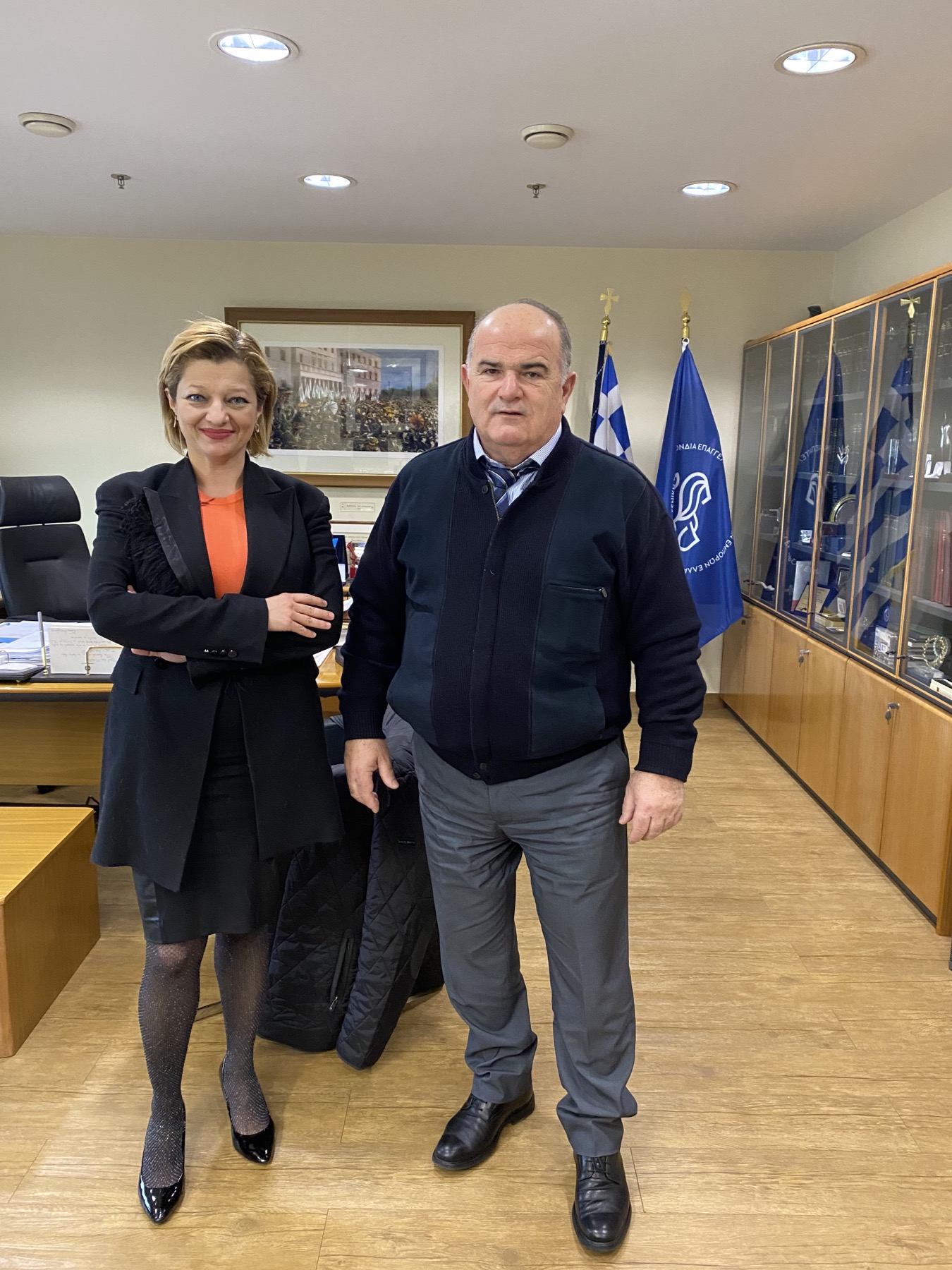 Αυγερινοπούλου: Συνάντηση εργασίας με τη Διοίκηση της ΓΣΕΒΕΕ - Dionysia ...